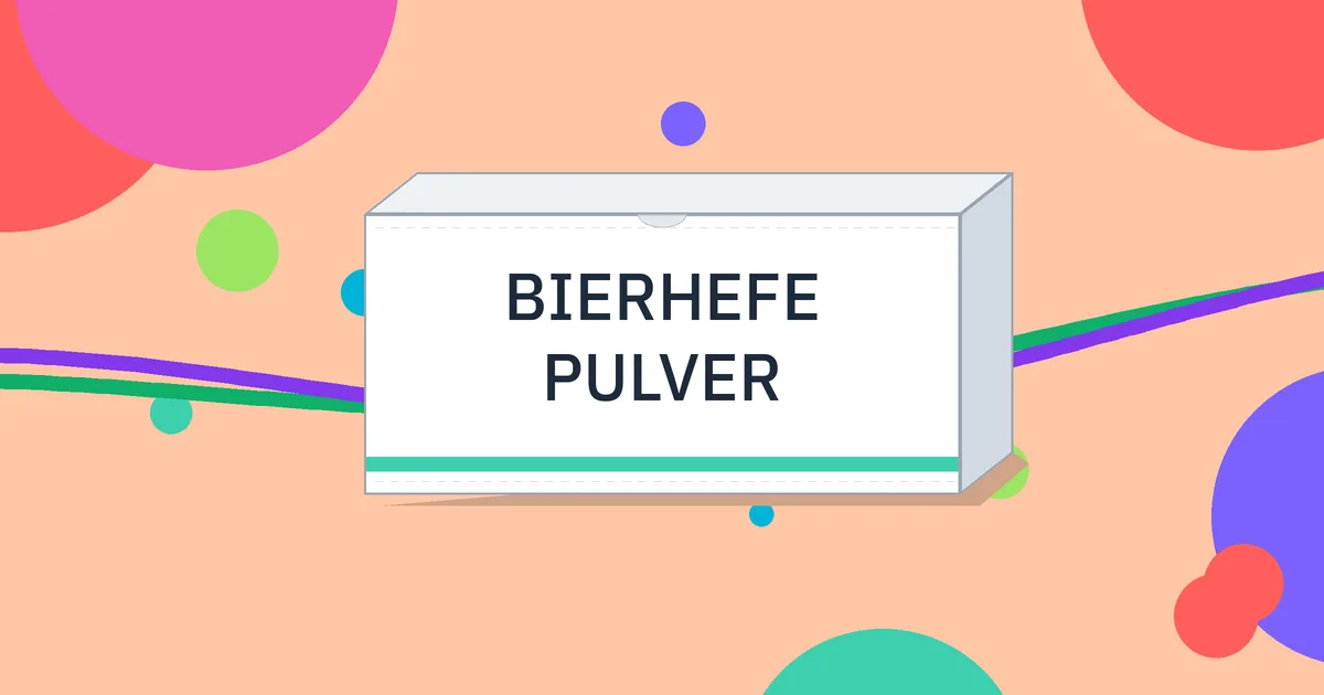 Symbolbild: Packung mit der Aufschrift BIERHEFE PULVER (PZN 10273124) – Verfügbarkeit und Bezug in Apotheken in Frankfurt am Main