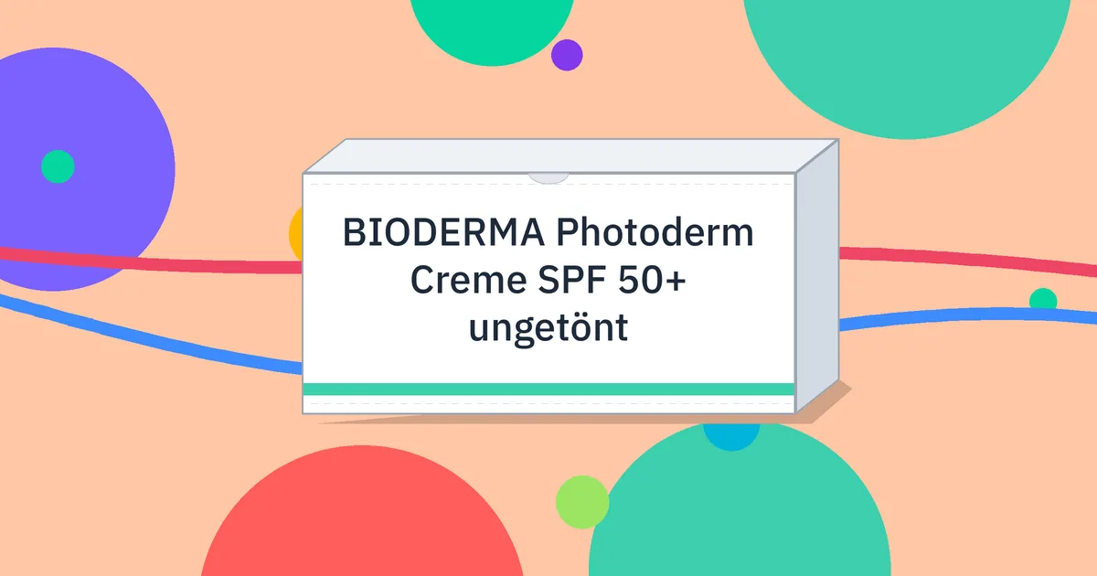 Symbolbild: Packung mit der Aufschrift BIODERMA Photoderm Creme SPF 50+ ungetönt (PZN 17669902) – Verfügbarkeit und Bezug in Apotheken in Frankfurt am Main