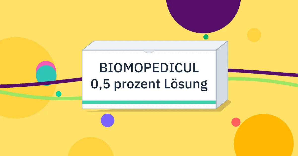 Symbolbild: Packung mit der Aufschrift BIOMOPEDICUL 0,5 prozent Lösung (PZN 11006773) – Verfügbarkeit und Bezug in Apotheken in Frankfurt am Main