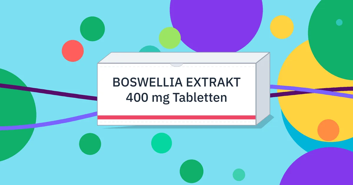 Symbolbild: Packung mit der Aufschrift BOSWELLIA EXTRAKT 400 mg Tabletten (PZN 14289300) – Verfügbarkeit und Bezug in Apotheken in Frankfurt am Main