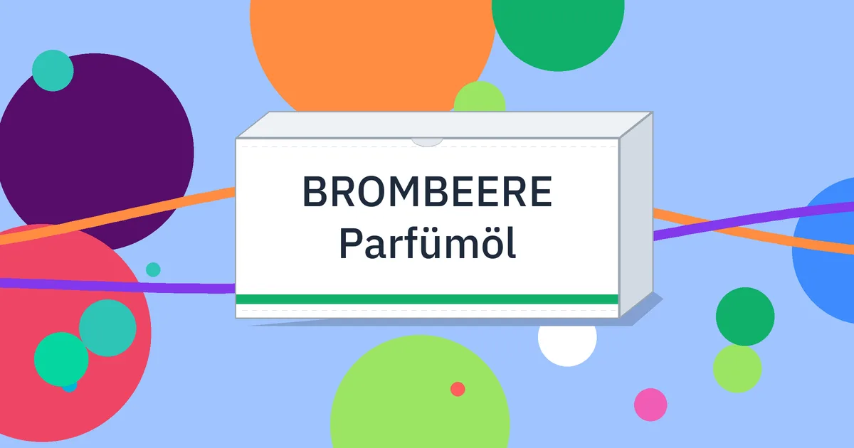 Symbolbild: Packung mit der Aufschrift BROMBEERE Parfümöl (PZN 01992558) – Verfügbarkeit und Bezug in Apotheken in Frankfurt am Main