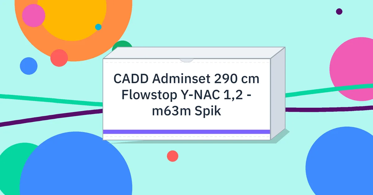 Symbolbild: Packung mit der Aufschrift CADD Adminset 290 cm Flowstop Y-NAC 1,2 -m63m Spik (PZN 16786190) – Verfügbarkeit und Bezug in Apotheken in Frankfurt am Main