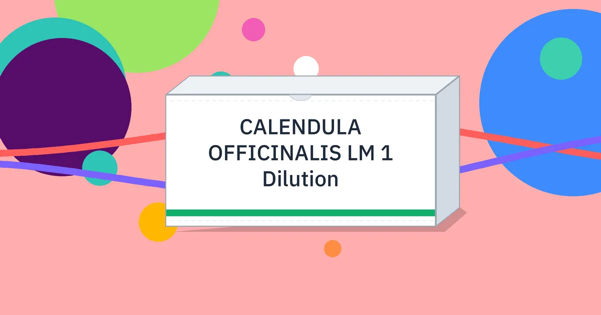 Symbolbild: Packung mit der Aufschrift CALENDULA OFFICINALIS LM 1 Dilution (PZN 09650219) – Verfügbarkeit und Bezug in Apotheken in Frankfurt am Main