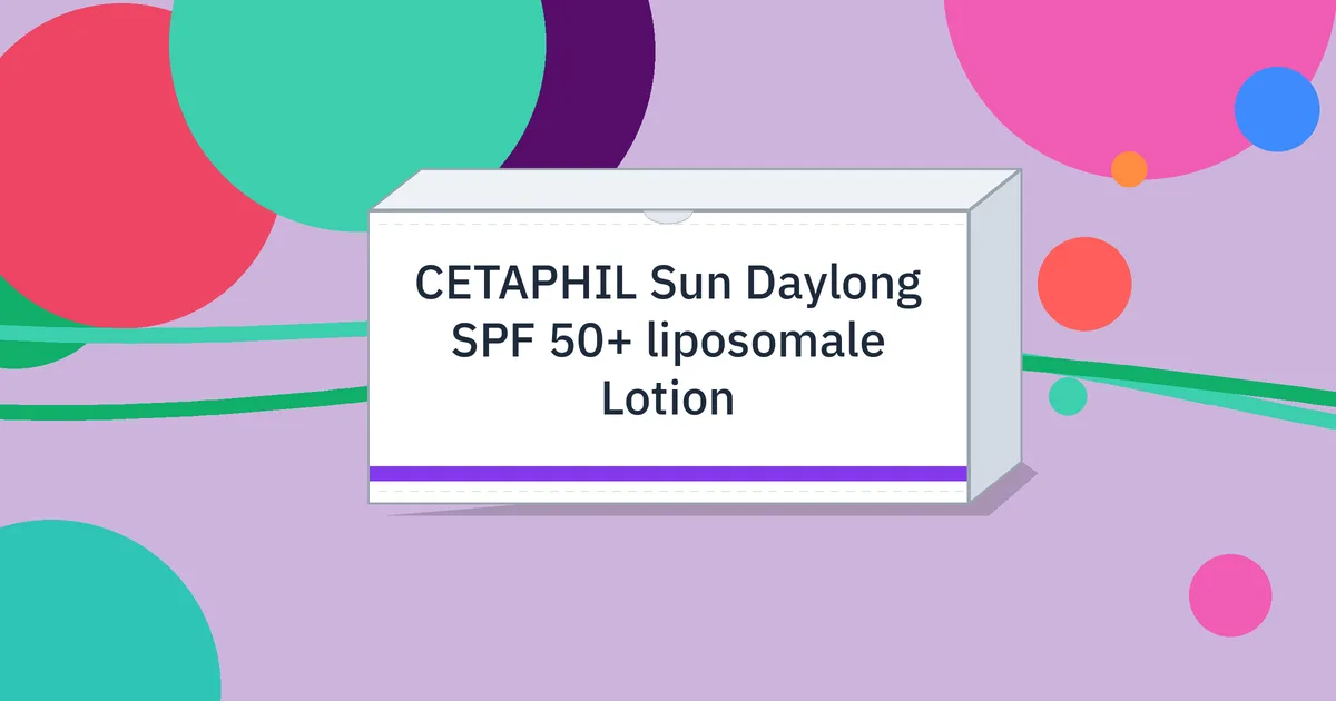 Symbolbild: Packung mit der Aufschrift CETAPHIL Sun Daylong SPF 50+ liposomale Lotion (PZN 20054972) – Verfügbarkeit und Bezug in Apotheken in Frankfurt am Main