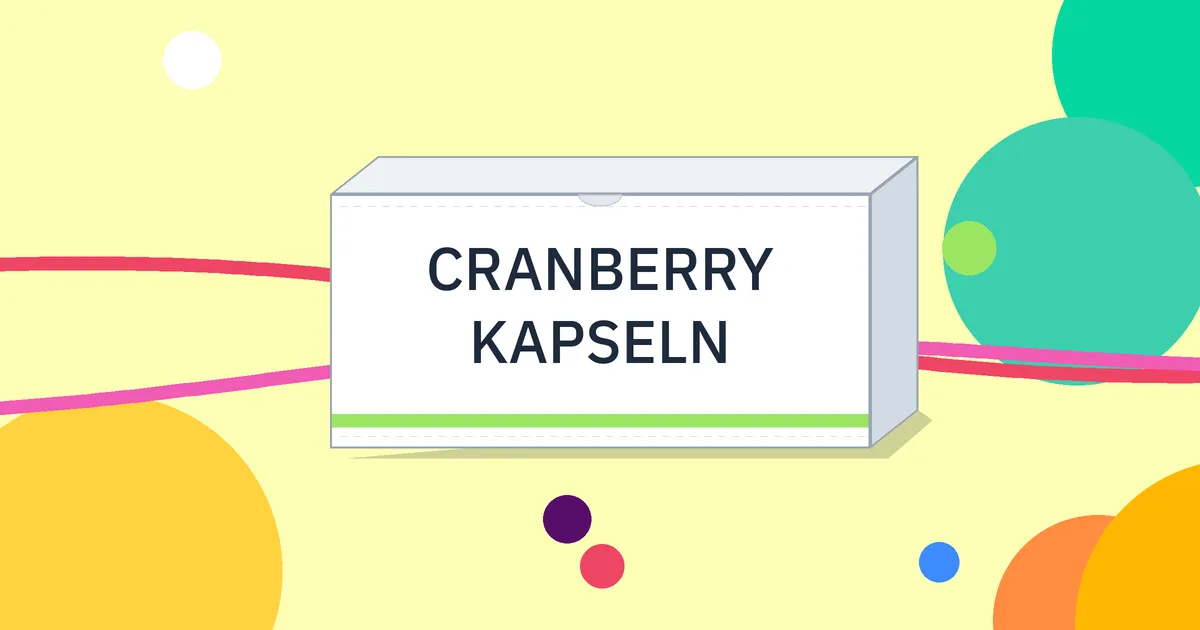 Symbolbild: Packung mit der Aufschrift CRANBERRY KAPSELN (PZN 00583496) – Verfügbarkeit und Bezug in Apotheken in Frankfurt am Main