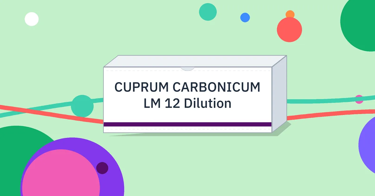 Symbolbild: Packung mit der Aufschrift CUPRUM CARBONICUM LM 12 Dilution (PZN 17853296) – Verfügbarkeit und Bezug in Apotheken in Frankfurt am Main