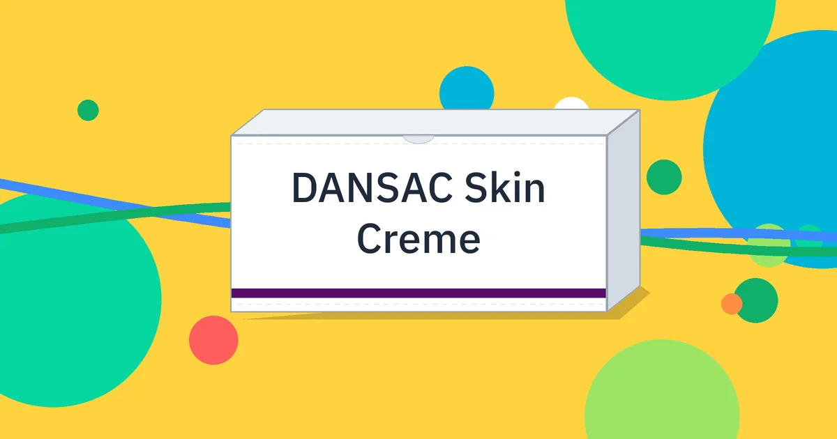 Symbolbild: Packung mit der Aufschrift DANSAC Skin Creme (PZN 01459479) – Verfügbarkeit und Bezug in Apotheken in Frankfurt am Main
