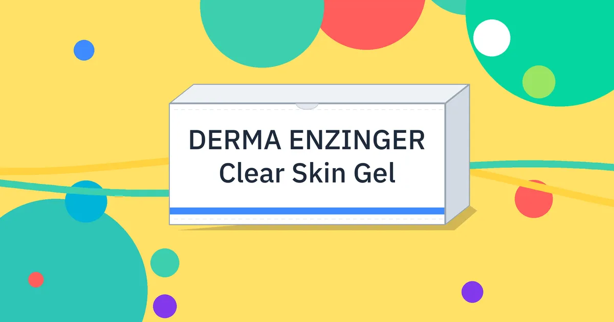 Symbolbild: Packung mit der Aufschrift DERMA ENZINGER Clear Skin Gel (PZN 20344262) – Verfügbarkeit und Bezug in Apotheken in Frankfurt am Main
