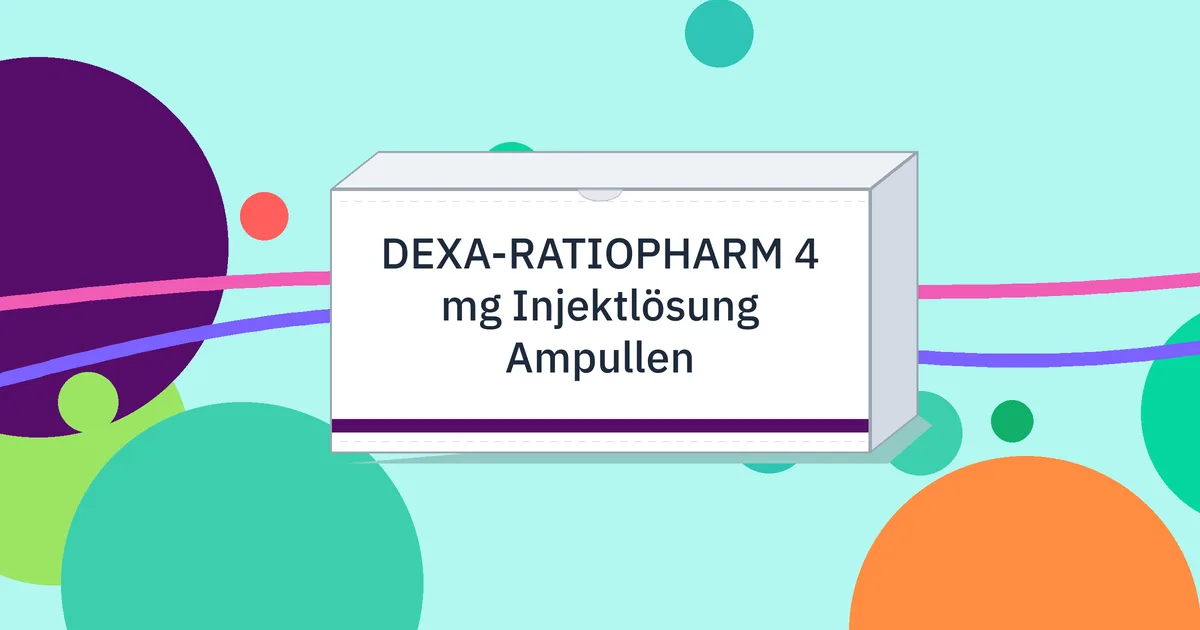 Symbolbild: Packung mit der Aufschrift DEXA-RATIOPHARM 4 mg Injektlösung Ampullen (PZN 07720973) – Verfügbarkeit und Bezug in Apotheken in Frankfurt am Main