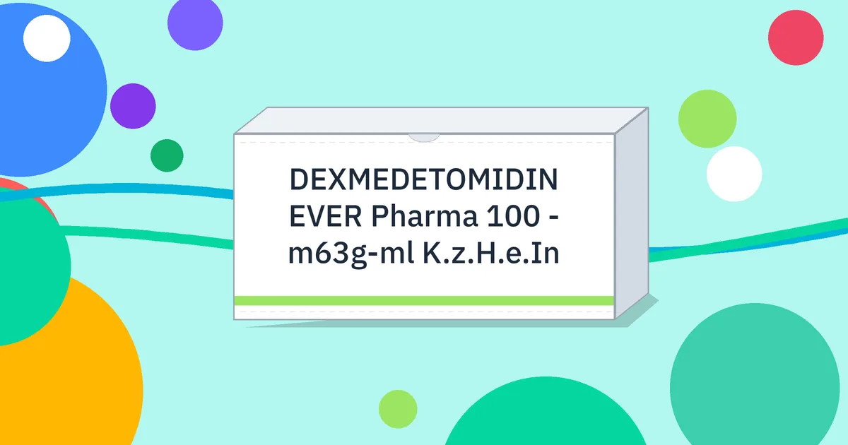 Symbolbild: Packung mit der Aufschrift DEXMEDETOMIDIN EVER Pharma 100 -m63g-ml K.z.H.e.In (PZN 13574760) – Verfügbarkeit und Bezug in Apotheken in Frankfurt am Main
