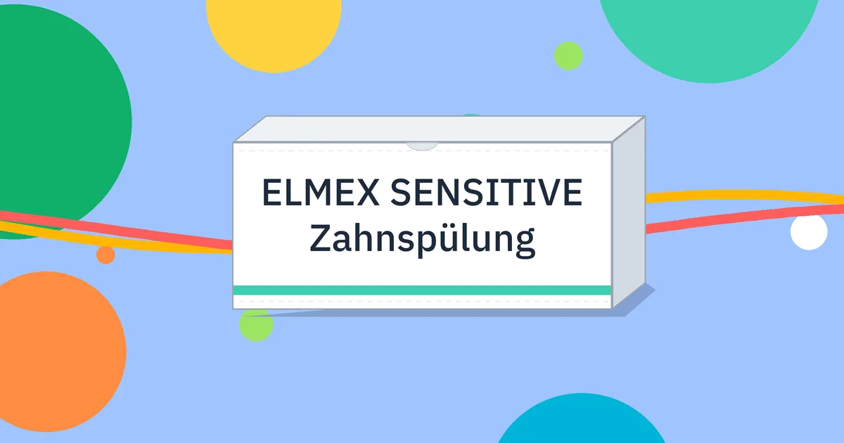Symbolbild: Packung mit der Aufschrift ELMEX SENSITIVE Zahnspülung (PZN 00631999) – Verfügbarkeit und Bezug in Apotheken in Frankfurt am Main