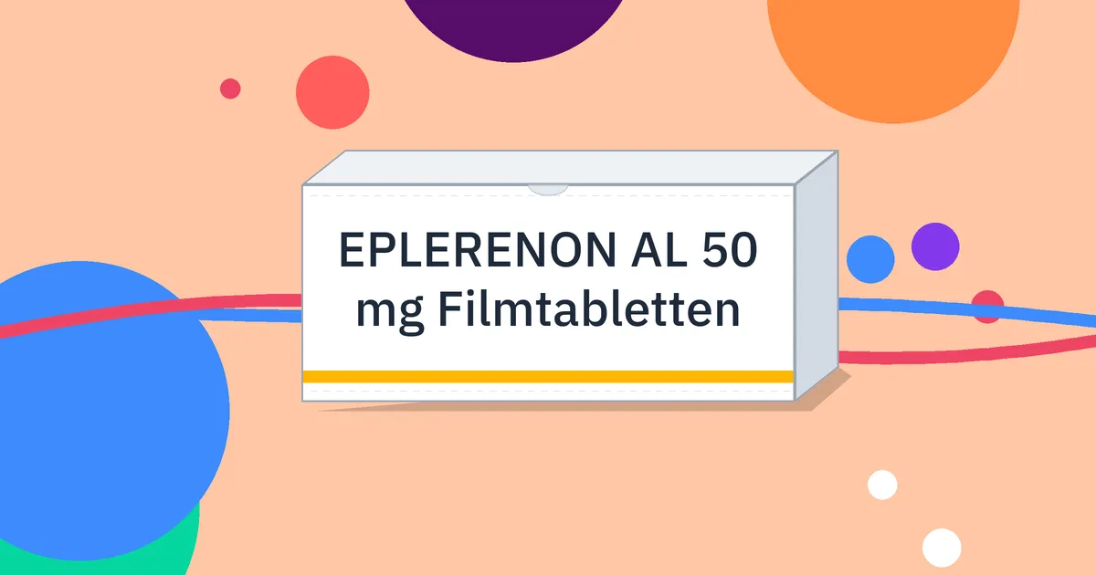 Symbolbild: Packung mit der Aufschrift EPLERENON AL 50 mg Filmtabletten (PZN 19855023) – Verfügbarkeit und Bezug in Apotheken in Frankfurt am Main