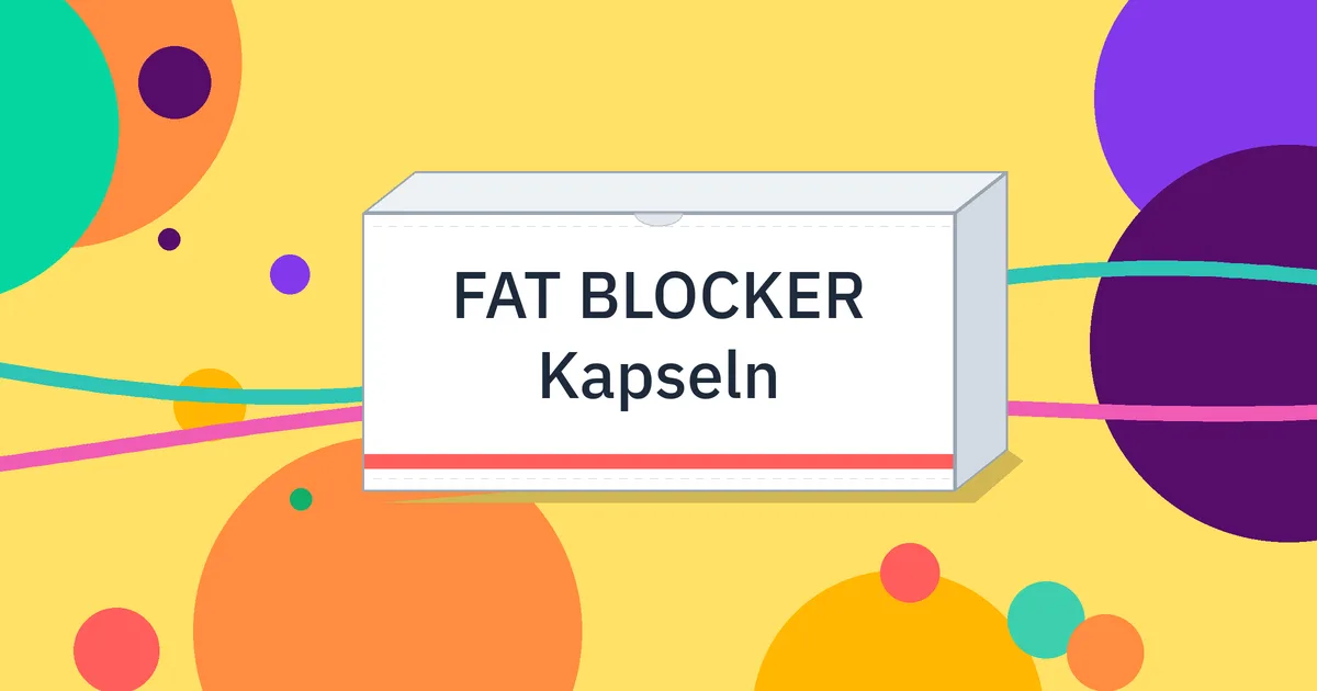 Symbolbild: Packung mit der Aufschrift FAT BLOCKER Kapseln (PZN 00121531) – Verfügbarkeit und Bezug in Apotheken in Frankfurt am Main