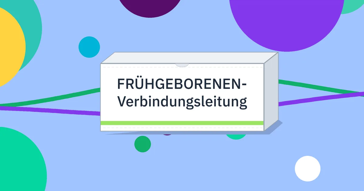 Symbolbild: Packung mit der Aufschrift FRÜHGEBORENEN-Verbindungsleitung (PZN 13351505) – Verfügbarkeit und Bezug in Apotheken in Frankfurt am Main