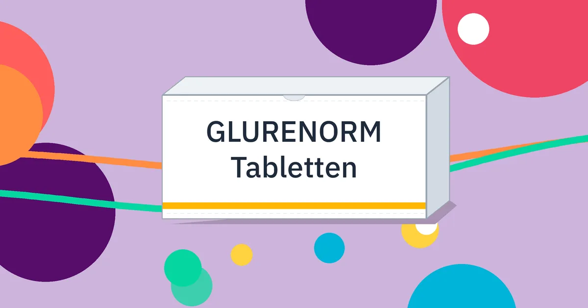 Symbolbild: Packung mit der Aufschrift GLURENORM Tabletten (PZN 12496213) – Verfügbarkeit und Bezug in Apotheken in Frankfurt am Main