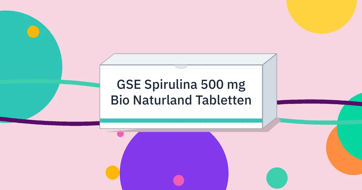 Symbolbild: Packung mit der Aufschrift GSE Spirulina 500 mg Bio Naturland Tabletten (PZN 04888614) – Verfügbarkeit und Bezug in Apotheken in Frankfurt am Main