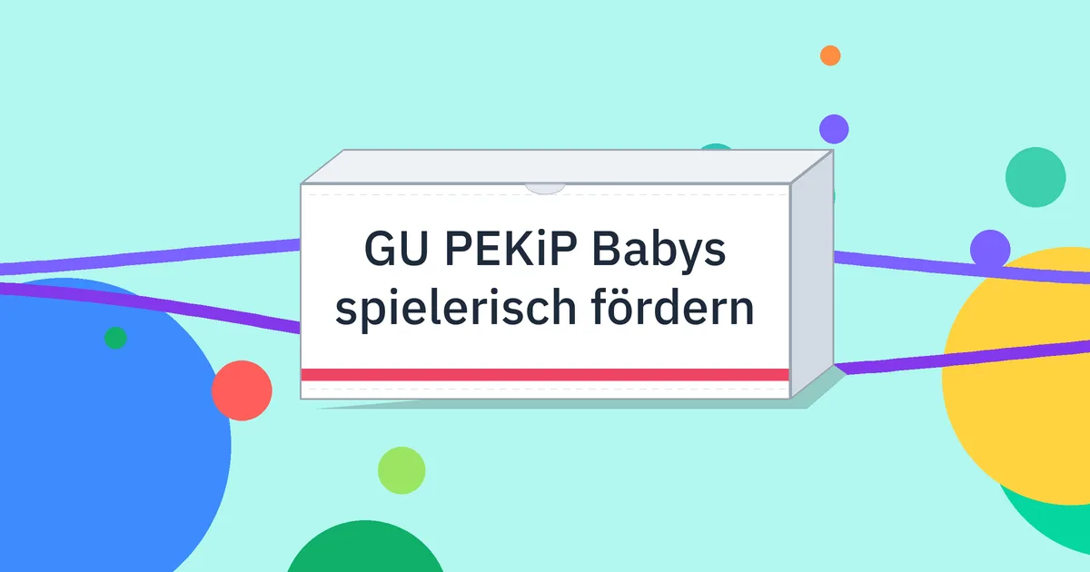 Symbolbild: Packung mit der Aufschrift GU PEKiP Babys spielerisch fördern (PZN 10263462) – Verfügbarkeit und Bezug in Apotheken in Frankfurt am Main
