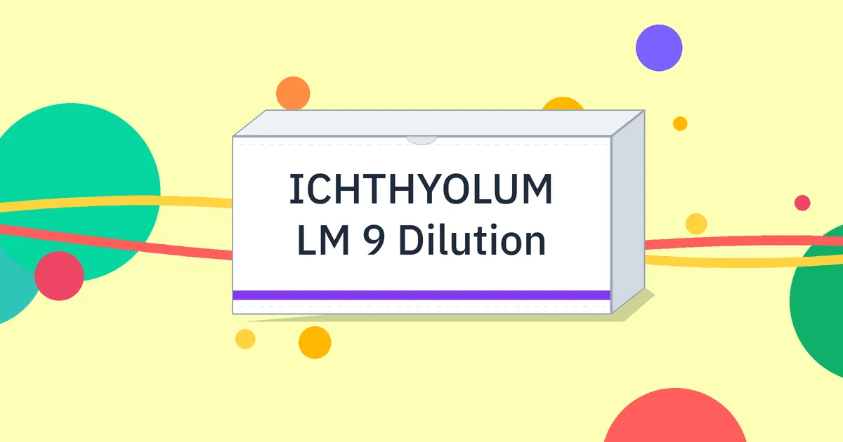 Symbolbild: Packung mit der Aufschrift ICHTHYOLUM LM 9 Dilution (PZN 13558560) – Verfügbarkeit und Bezug in Apotheken in Frankfurt am Main