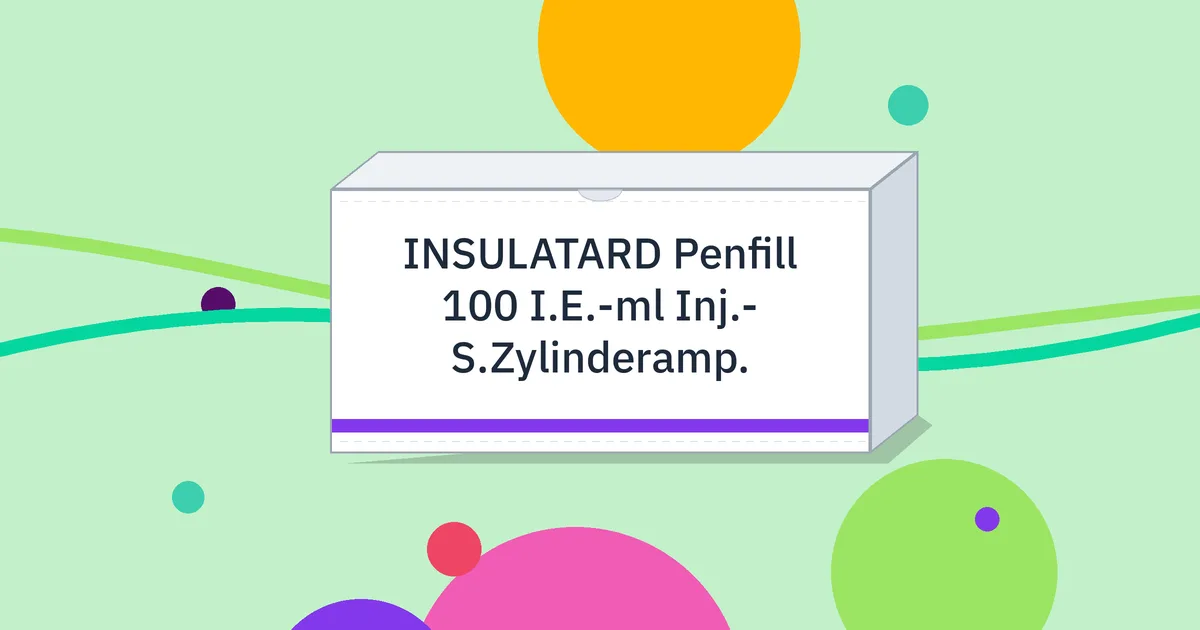 Symbolbild: Packung mit der Aufschrift INSULATARD Penfill 100 I.E.-ml Inj.-S.Zylinderamp. (PZN 00292161) – Verfügbarkeit und Bezug in Apotheken in Frankfurt am Main