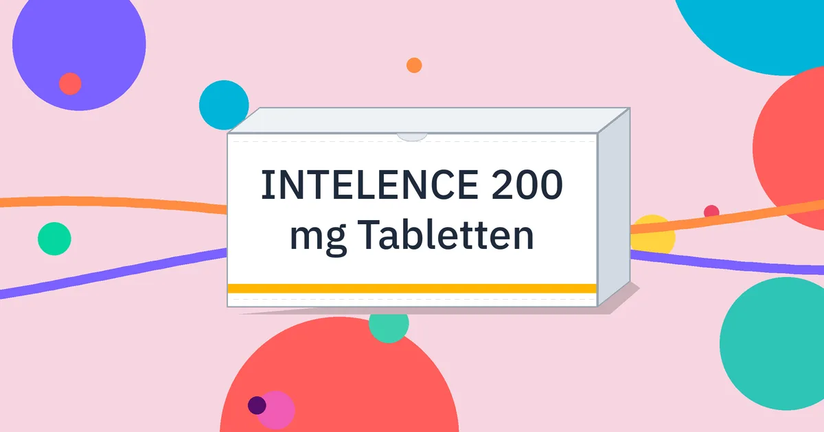 Symbolbild: Packung mit der Aufschrift INTELENCE 200 mg Tabletten (PZN 13784948) – Verfügbarkeit und Bezug in Apotheken in Frankfurt am Main