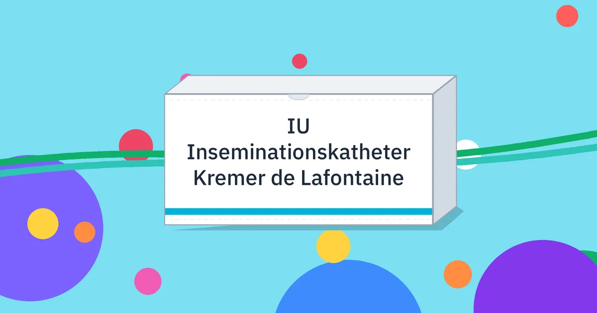 Symbolbild: Packung mit der Aufschrift IU Inseminationskatheter Kremer de Lafontaine (PZN 00825367) – Verfügbarkeit und Bezug in Apotheken in Frankfurt am Main