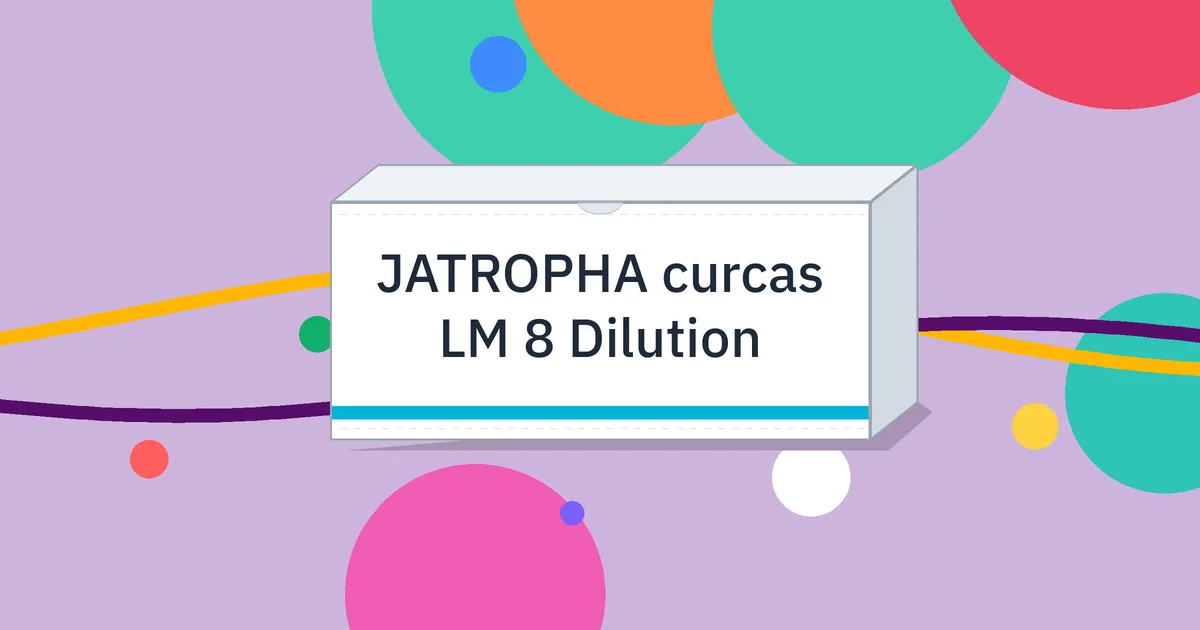 Symbolbild: Packung mit der Aufschrift JATROPHA curcas LM 8 Dilution (PZN 13562260) – Verfügbarkeit und Bezug in Apotheken in Frankfurt am Main