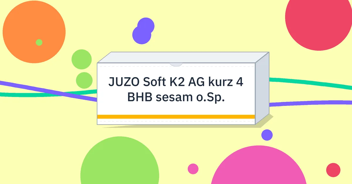 Symbolbild: Packung mit der Aufschrift JUZO Soft K2 AG kurz 4 BHB sesam o.Sp. (PZN 14826790) – Verfügbarkeit und Bezug in Apotheken in Frankfurt am Main