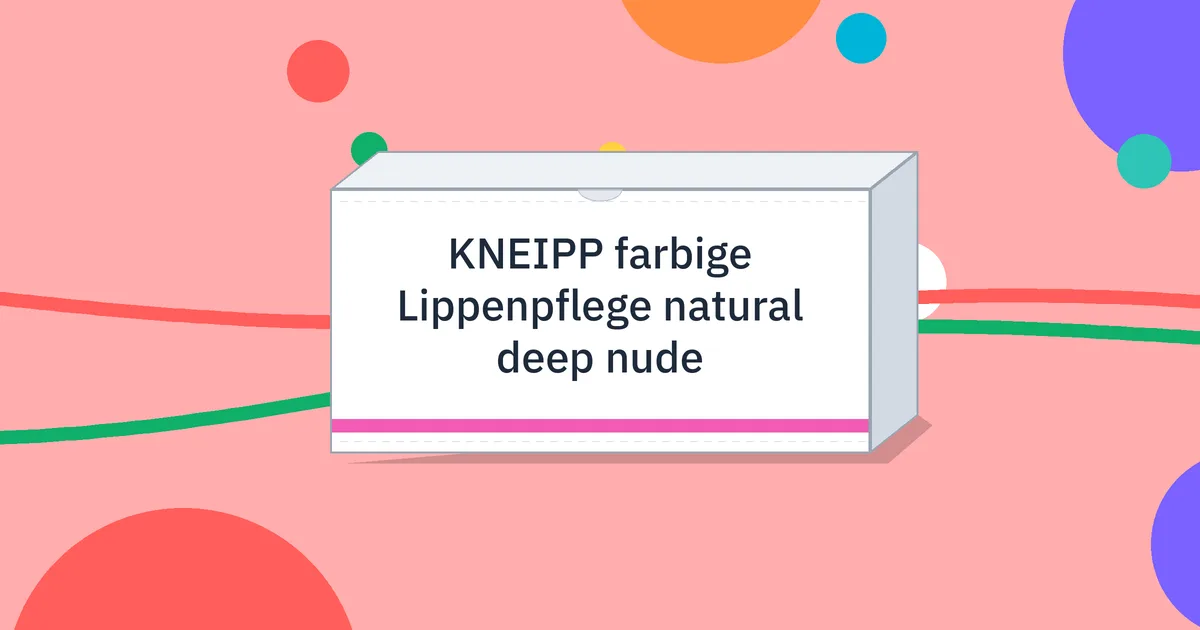 Symbolbild: Packung mit der Aufschrift KNEIPP farbige Lippenpflege natural deep nude (PZN 16896398) – Verfügbarkeit und Bezug in Apotheken in Frankfurt am Main