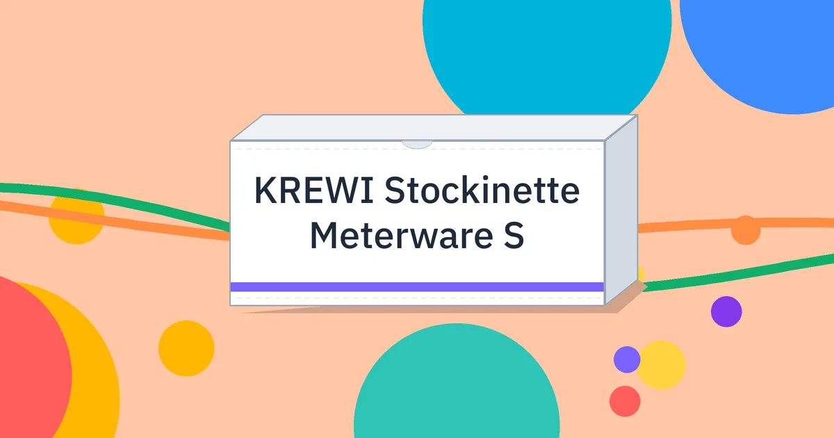 Symbolbild: Packung mit der Aufschrift KREWI Stockinette Meterware S (PZN 06710211) – Verfügbarkeit und Bezug in Apotheken in Frankfurt am Main