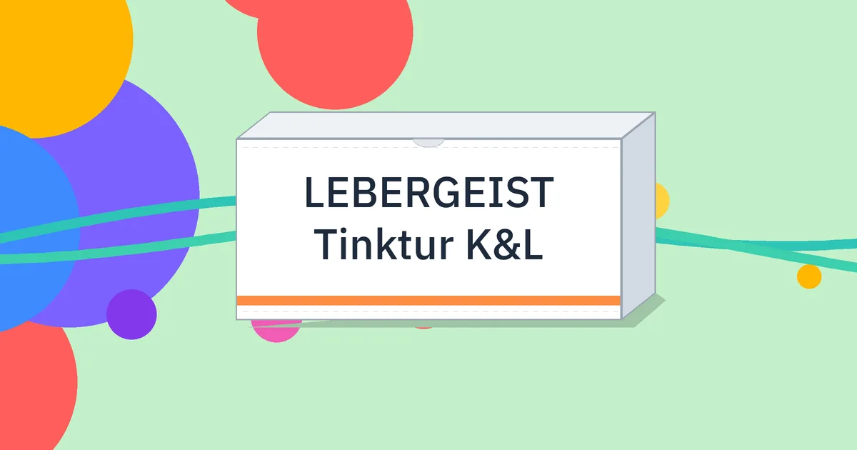 Symbolbild: Packung mit der Aufschrift LEBERGEIST Tinktur K&L (PZN 16607649) – Verfügbarkeit und Bezug in Apotheken in Frankfurt am Main