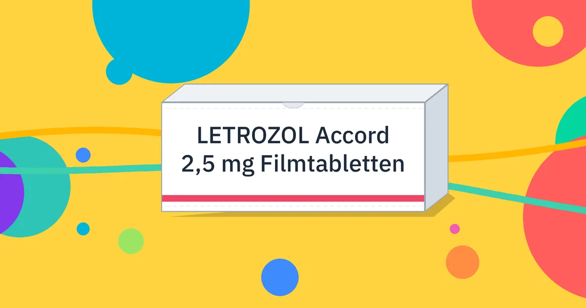 Symbolbild: Packung mit der Aufschrift LETROZOL Accord 2,5 mg Filmtabletten (PZN 18154755) – Verfügbarkeit und Bezug in Apotheken in Frankfurt am Main