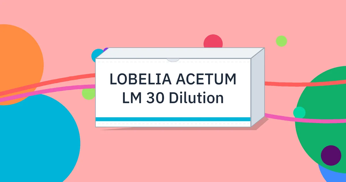 Symbolbild: Packung mit der Aufschrift LOBELIA ACETUM LM 30 Dilution (PZN 13532678) – Verfügbarkeit und Bezug in Apotheken in Frankfurt am Main