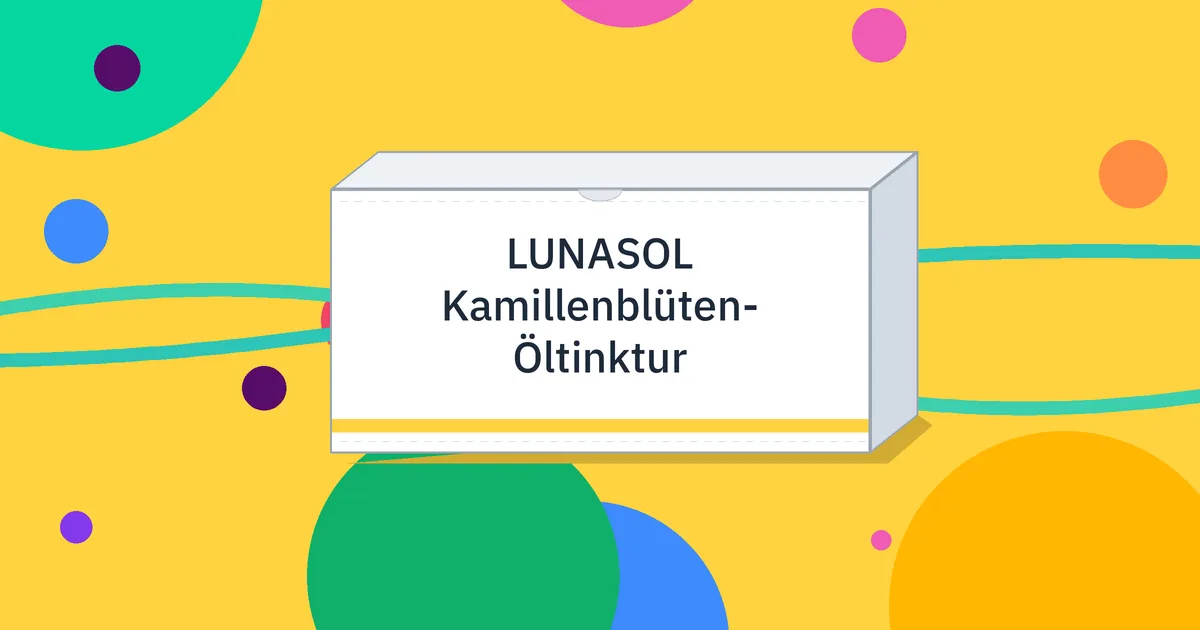 Symbolbild: Packung mit der Aufschrift LUNASOL Kamillenblüten-Öltinktur (PZN 19755586) – Verfügbarkeit und Bezug in Apotheken in Frankfurt am Main