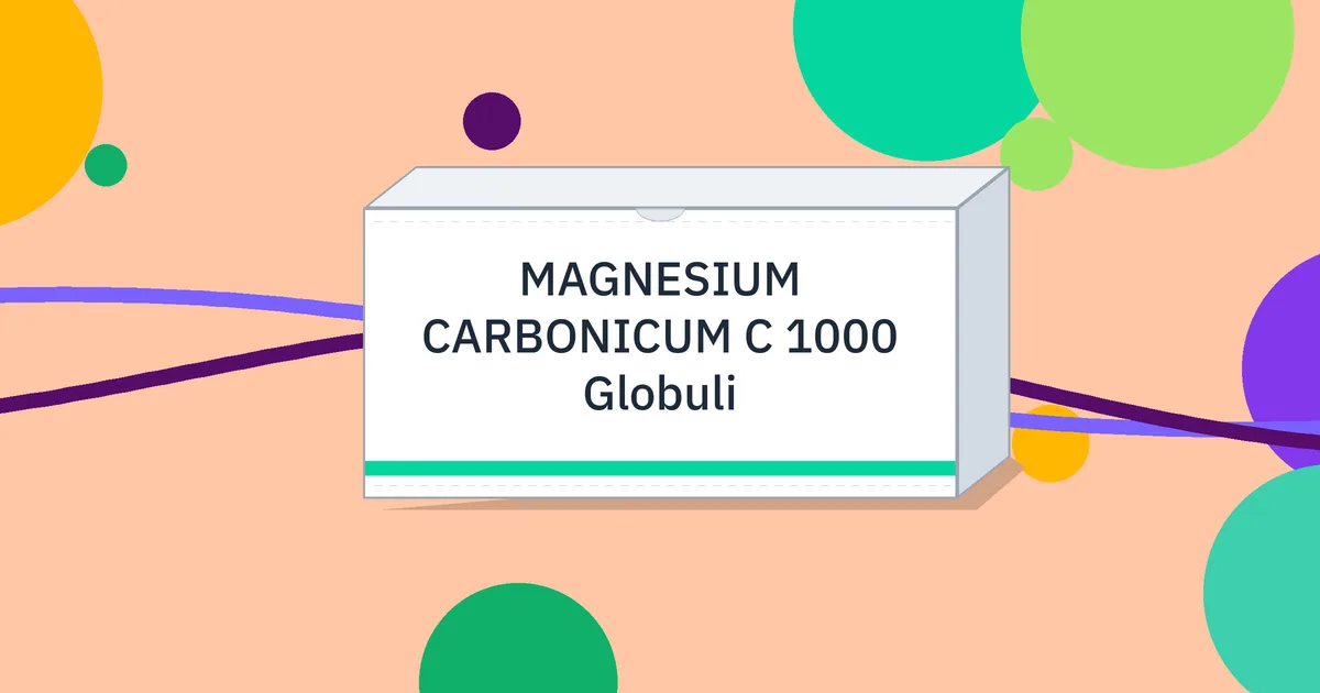 Symbolbild: Packung mit der Aufschrift MAGNESIUM CARBONICUM C 1000 Globuli (PZN 07458110) – Verfügbarkeit und Bezug in Apotheken in Frankfurt am Main