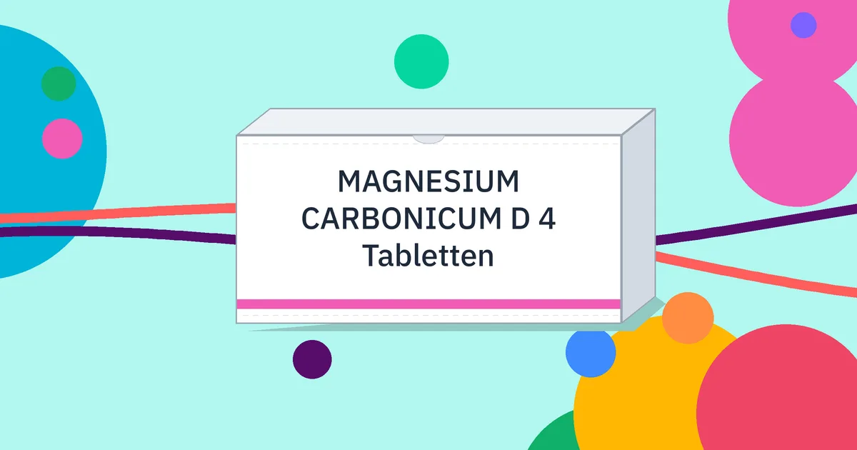 Symbolbild: Packung mit der Aufschrift MAGNESIUM CARBONICUM D 4 Tabletten (PZN 01777682) – Verfügbarkeit und Bezug in Apotheken in Frankfurt am Main