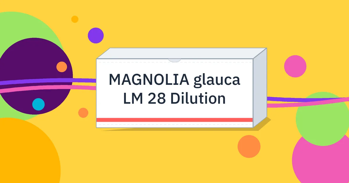 Symbolbild: Packung mit der Aufschrift MAGNOLIA glauca LM 28 Dilution (PZN 13539611) – Verfügbarkeit und Bezug in Apotheken in Frankfurt am Main