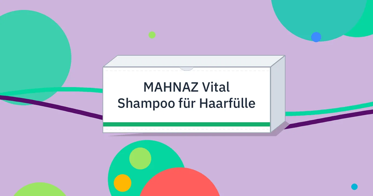 Symbolbild: Packung mit der Aufschrift MAHNAZ Vital Shampoo für Haarfülle (PZN 10314538) – Verfügbarkeit und Bezug in Apotheken in Frankfurt am Main