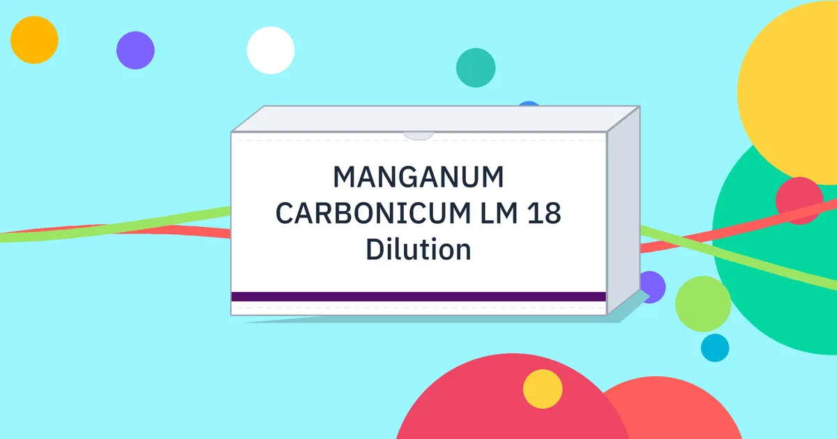 Symbolbild: Packung mit der Aufschrift MANGANUM CARBONICUM LM 18 Dilution (PZN 12942894) – Verfügbarkeit und Bezug in Apotheken in Frankfurt am Main