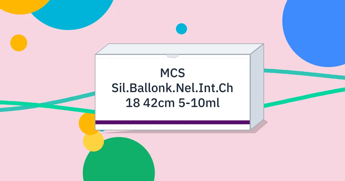 Symbolbild: Packung mit der Aufschrift MCS Sil.Ballonk.Nel.Int.Ch 18 42cm 5-10ml (PZN 04799483) – Verfügbarkeit und Bezug in Apotheken in Frankfurt am Main