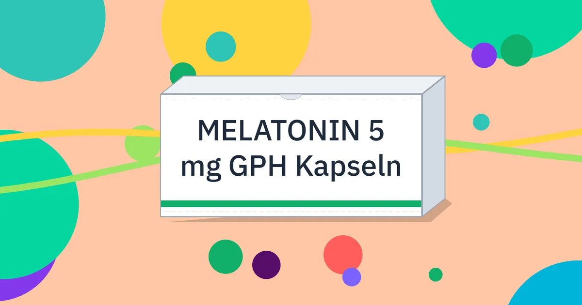 Symbolbild: Packung mit der Aufschrift MELATONIN 5 mg GPH Kapseln (PZN 11239193) – Verfügbarkeit und Bezug in Apotheken in Frankfurt am Main