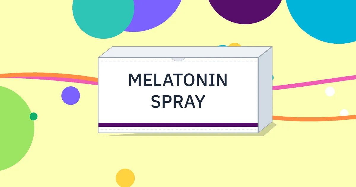 Symbolbild: Packung mit der Aufschrift MELATONIN SPRAY (PZN 20221051) – Verfügbarkeit und Bezug in Apotheken in Frankfurt am Main