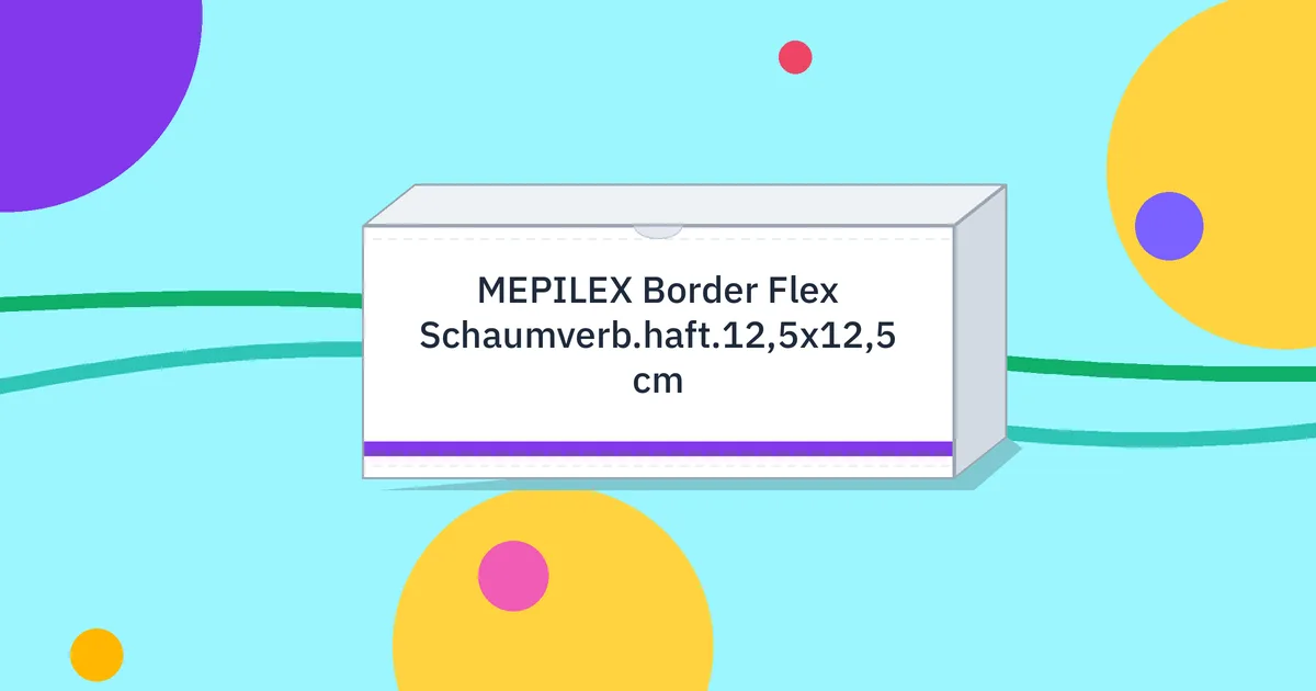 Symbolbild: Packung mit der Aufschrift MEPILEX Border Flex Schaumverb.haft.12,5x12,5 cm (PZN 19702153) – Verfügbarkeit und Bezug in Apotheken in Frankfurt am Main