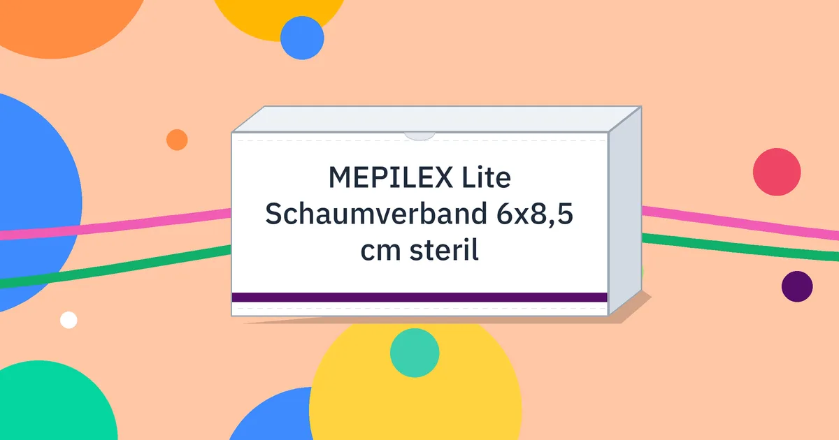 Symbolbild: Packung mit der Aufschrift MEPILEX Lite Schaumverband 6x8,5 cm steril (PZN 00138537) – Verfügbarkeit und Bezug in Apotheken in Frankfurt am Main