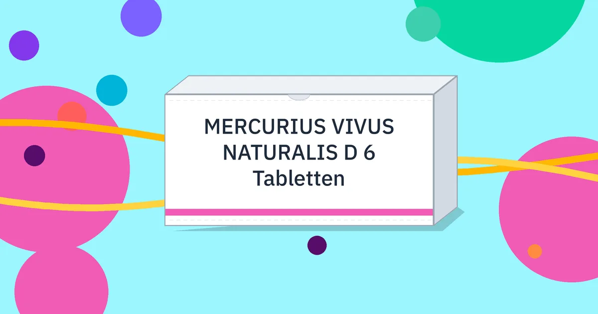 Symbolbild: Packung mit der Aufschrift MERCURIUS VIVUS NATURALIS D 6 Tabletten (PZN 00764619) – Verfügbarkeit und Bezug in Apotheken in Frankfurt am Main