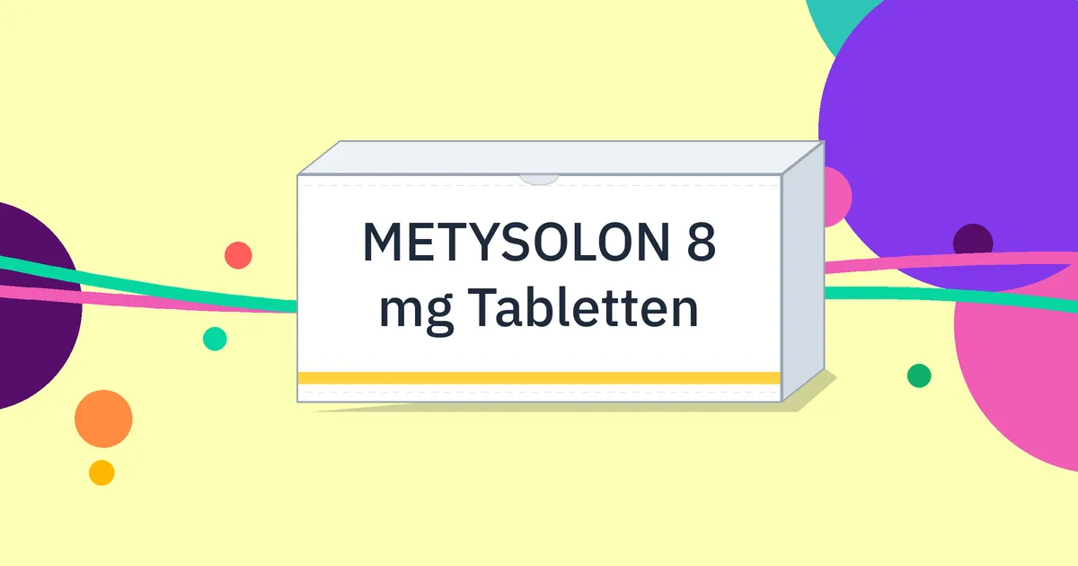 Symbolbild: Packung mit der Aufschrift METYSOLON 8 mg Tabletten (PZN 20371508) – Verfügbarkeit und Bezug in Apotheken in Frankfurt am Main
