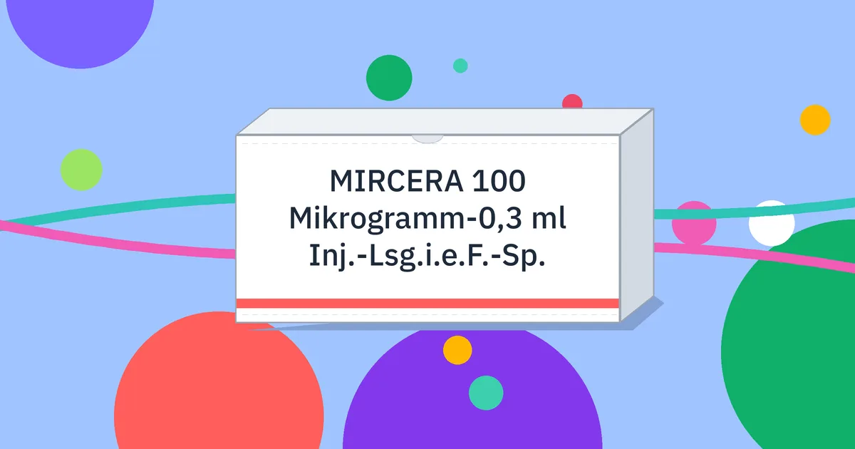 Symbolbild: Packung mit der Aufschrift MIRCERA 100 Mikrogramm-0,3 ml Inj.-Lsg.i.e.F.-Sp. (PZN 09902394) – Verfügbarkeit und Bezug in Apotheken in Frankfurt am Main