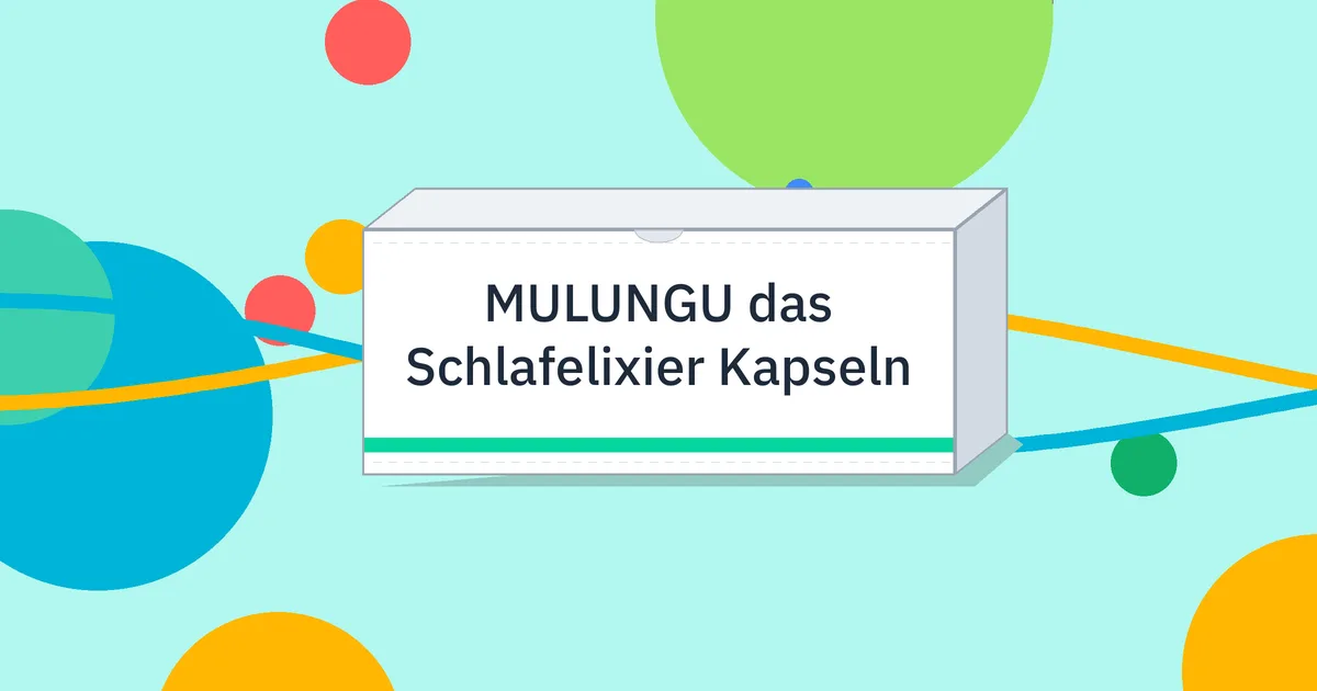 Symbolbild: Packung mit der Aufschrift MULUNGU das Schlafelixier Kapseln (PZN 18724425) – Verfügbarkeit und Bezug in Apotheken in Frankfurt am Main