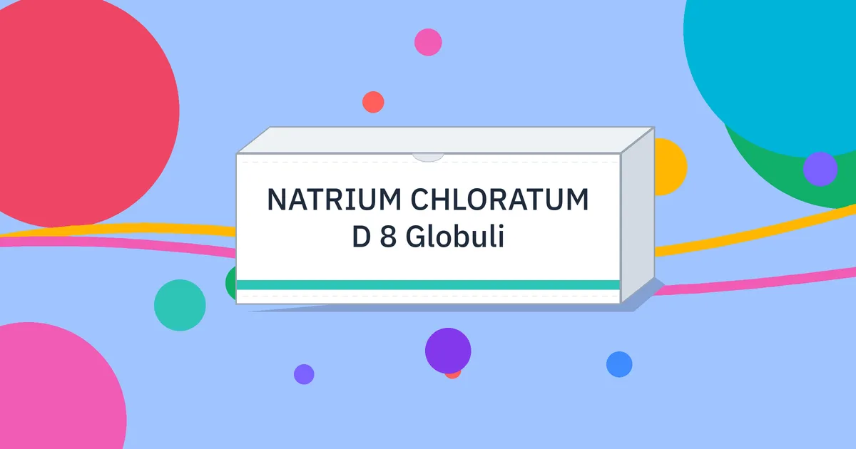 Symbolbild: Packung mit der Aufschrift NATRIUM CHLORATUM D 8 Globuli (PZN 07458529) – Verfügbarkeit und Bezug in Apotheken in Frankfurt am Main