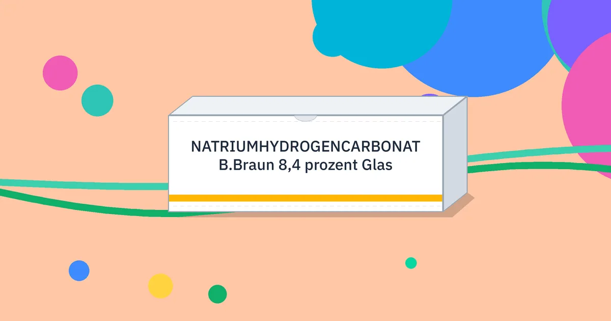 Symbolbild: Packung mit der Aufschrift NATRIUMHYDROGENCARBONAT B.Braun 8,4 prozent Glas (PZN 01579798) – Verfügbarkeit und Bezug in Apotheken in Frankfurt am Main