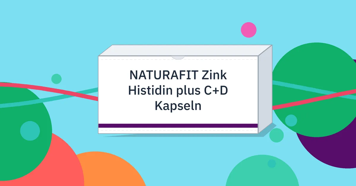 Symbolbild: Packung mit der Aufschrift NATURAFIT Zink Histidin plus C+D Kapseln (PZN 10124677) – Verfügbarkeit und Bezug in Apotheken in Frankfurt am Main